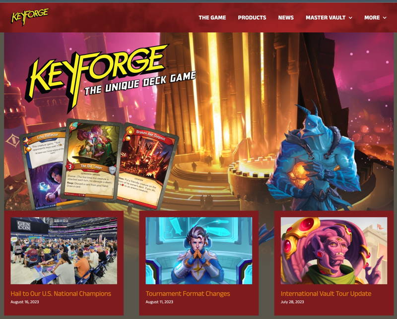 KeyForge Landing Page – Ghost Galaxy